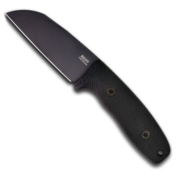 Circadian Sheepsfoot EDC Fixed Blade Knife (CPM MagnaCut, Black DLC, B ...