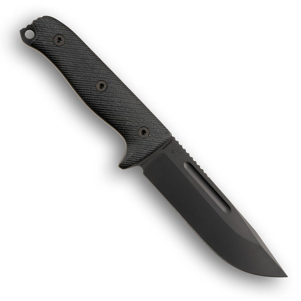 VICON (CPM MagnaCut, Black DLC, Black Canvas Micarta) - Reiff Knives